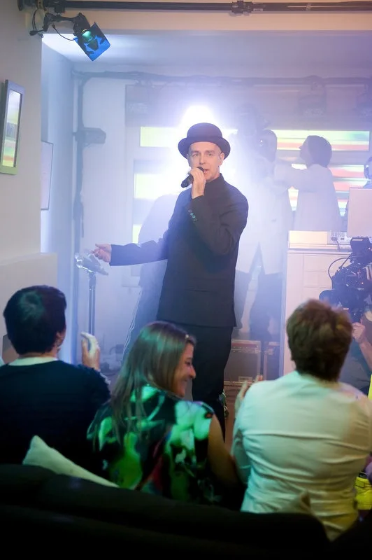 Watch PSB's living room gig — Pet Shop Boys