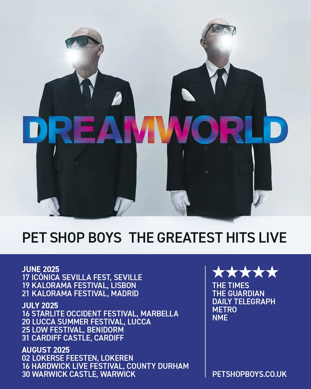 Dreamworld 2025 — Pet Shop Boys